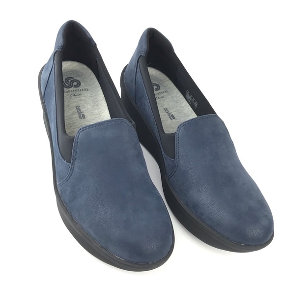 Clarks | Shoes | New Clarks Step Rose Moon Navy Blue Ortholite Shoe ...